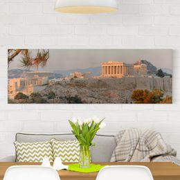Bilderwelten Leinwandbild - Panorama Akropolis