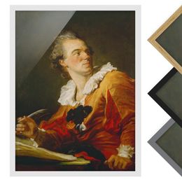 Bilderwelten Bild mit Rahmen originell einzigartig modern inkl. Rahmung - Jean Honor&eacute; Fragonard - Die Inspiration - Deko Wohnzimmer Schlafzimmer
