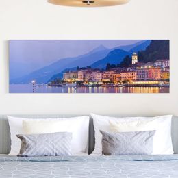 Bilderwelten Leinwandbild - Panorama Bellagio am Comer See