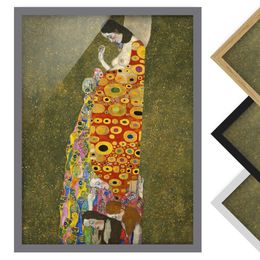 Bilderwelten Bild mit Rahmen - Hochformat Gustav Klimt - Die Hoffnung II