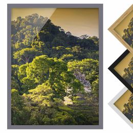 Bilderwelten Bild mit Rahmen - Hochformat Maya Ruinen