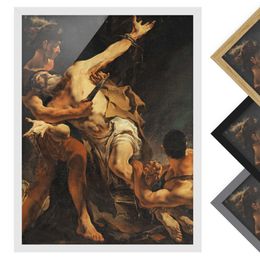 Bilderwelten Bild mit Rahmen Kulinarisch einzigartig modern inkl. Rahmung - Giovanni Battista Tiepolo - Martyrium - Deko K&uuml;che