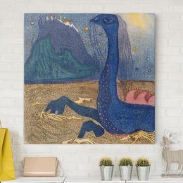 Bilderwelten Leinwandbild originell Abstrakt Kunstdruck Leinwanddruck - Wassily Kandinsky - Mondnacht - Wandbild XXL Wohnzimmer Schlafzimmer