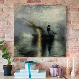 Bilderwelten Leinwandbild originell Abstrakt Kunstdruck Leinwanddruck - William Turner - Frieden - Wandbild XXL Wohnzimmer Schlafzimmer