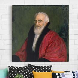 Bilderwelten Leinwandbild originell modern Kunstdruck Leinwanddruck - Franz von Stuck - Bildnis Lujo Brentano - Wandbild XXL Wohnzimmer Schlafzimmer
