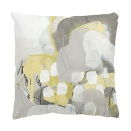 Bilderwelten Dekokissen Kissenbezug beige originell Abstrakt - Zitronen im Nebel II - Bett Couch Sofakissen Bezug & F&uuml;llung in 40x40 50x50 60x60