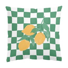 Bilderwelten Dekokissen Kissenbezug gr&uuml;n Kulinarisch Vintage - Vintage Italien Zitronen - Getr&auml;nke Sofakissen Bezug & F&uuml;llung in 40x40 50x50 60x60
