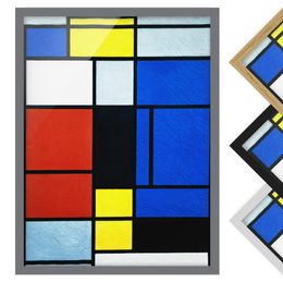 Bilderwelten Bild mit Rahmen - Hochformat Piet Mondrian - Tableau No. 1