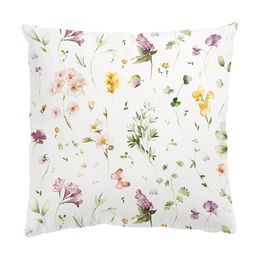 Bilderwelten Dekokissen Wildblumen Aquarell Muster