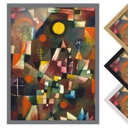 Bilderwelten Bild mit Rahmen - Hochformat Paul Klee - Der Vollmond