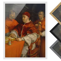 Bilderwelten Bild mit Rahmen - Hochformat Raffael - Bildnis von Papst Leo X
