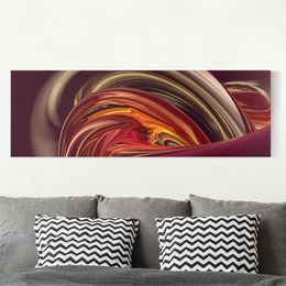 Bilderwelten Leinwandbild - Panorama Fantastic Burning