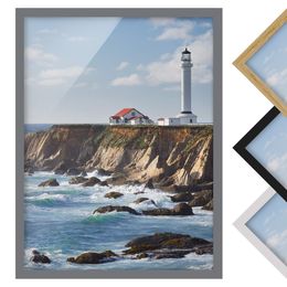 Bilderwelten Bild mit Rahmen - Hochformat Point Arena Lighthouse Kalifornien