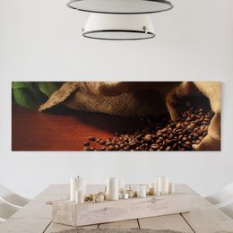 Bilderwelten Leinwandbild - Panorama Dulcet Coffee