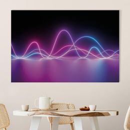 Bilderwelten Akustikbild Neonwellen
