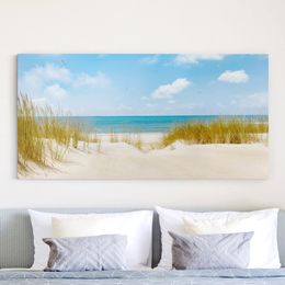 Bilderwelten Leinwandbild - Querformat Strand an der Nordsee