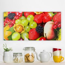 Bilderwelten Leinwandbild - Querformat Fruit Basket