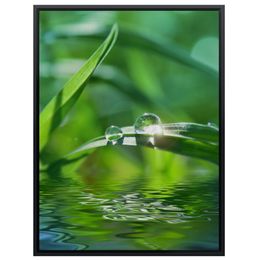 Bilderwelten Leinwandbild - Hochformat Green Ambiance II