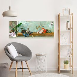 Bilderwelten Glasbild - Panorama Mariano Fortuny - Kinder des K&uuml;nstlers