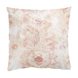 Bilderwelten Dekokissen 2er Set rosa Shabby - Antike Shabby Barocktapete Duo - Ornamente Sofakissen Bezug & F&uuml;llung in 40x40 50x50 60x60