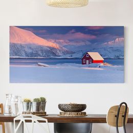 Bilderwelten Leinwandbild - Querformat Santas House