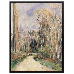 Bilderwelten Leinwandbild - Hochformat Paul C&eacute;zanne - Waldeingang