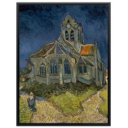 Bilderwelten Leinwandbild - Hochformat Vincent van Gogh - Kirche Auvers-sur-Oise
