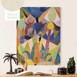 Bilderwelten Leinwandbild - Hochformat Paul Klee - Mildtropische Landschaft