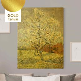 Bilderwelten Leinwandbild - Hochformat Vincent van Gogh - Pfirsichbaum rosa