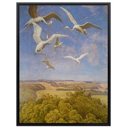 Bilderwelten Leinwandbild - Hochformat Hans Thoma - Wonne des Fliegens