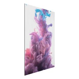 Bilderwelten Alu Dibond Outdoor Bild einzigartig Abstrakt wetterfest - Abstrakter fl&uuml;ssiger Farbeffekt - Deko Wohnzimmer Schlafzimmer