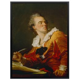 Bilderwelten Leinwandbild - Hochformat Jean Honor&eacute; Fragonard - Die Inspiration