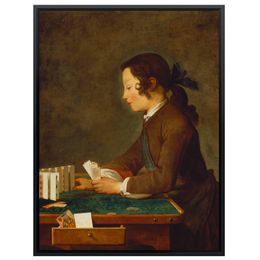 Bilderwelten Leinwandbild Jean-Baptiste Sim&eacute;on Chardin - Junges M&auml;dchen