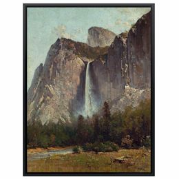 Bilderwelten Leinwandbild - Hochformat Thomas Hill - Bridal Veil Falls