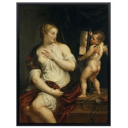 Bilderwelten Leinwandbild - Hochformat Peter Paul Rubens - Venus und Cupido