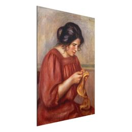Bilderwelten Alu Dibond Outdoor Bild originell einzigartig modern wetterfest - Auguste Renoir - Gabrielle beim Stopfen - Deko Wohnzimmer Schlafzimmer