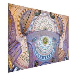Bilderwelten Alu-Dibond Outdoor Bild Blaue Moschee in Istanbul