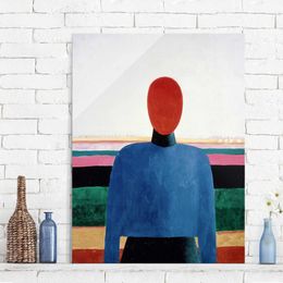 Bilderwelten Glasbild originell Abstrakt einzigartig Glas Wandbild - Kasimir Malewitsch - Weiblicher Torso II - Deko Wohnzimmer Schlafzimmer