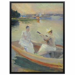 Bilderwelten Leinwandbild - Hochformat Albert Edelfelt - Summer Evening