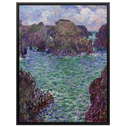 Bilderwelten Leinwandbild - Hochformat Claude Monet - Port Goulphar