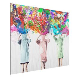 Bilderwelten Alu Dibond Outdoor Bild originell einzigartig modern wetterfest - Brain Explosions - Deko Wohnzimmer Schlafzimmer