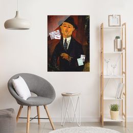 Bilderwelten Glasbild - Hochformat Amedeo Modigliani - Bildnis Paul Guillaume