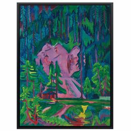Bilderwelten Leinwandbild - Hochformat Ernst Ludwig Kirchner - Steinbruch bei Wildboden