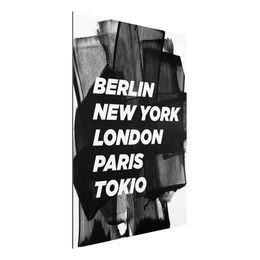 Bilderwelten Alu-Dibond Outdoor Bild Berlin New York London