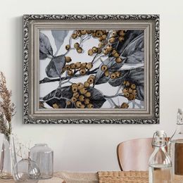 Bilderwelten Leinwandbild mit Barockrahmen Aquarellbeeren
