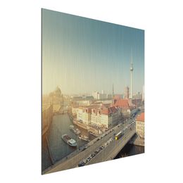 Bilderwelten Alu-Dibond Outdoor Bild Berlin am Morgen
