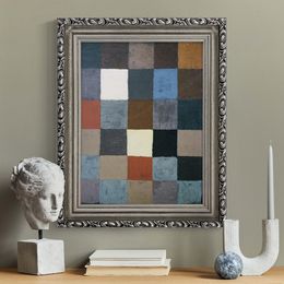 Gerahmtes Leinwandbild Paul Klee - Farbtafel