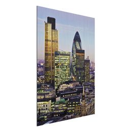 Bilderwelten Alu Dibond Outdoor Bild Stadt einzigartig Motiv wetterfest - London City - London Wohnzimmer Schlafzimmer