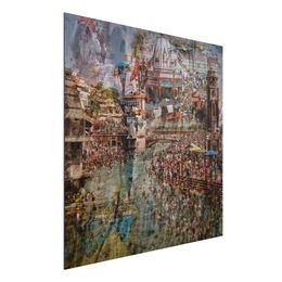Bilderwelten Alu-Dibond Outdoor Bild Holy India