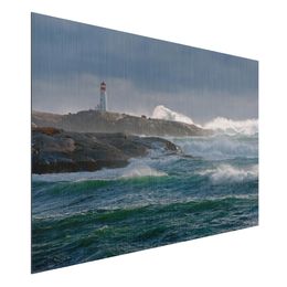 Bilderwelten Alu-Dibond Outdoor Bild Im Schutz des Leuchtturms